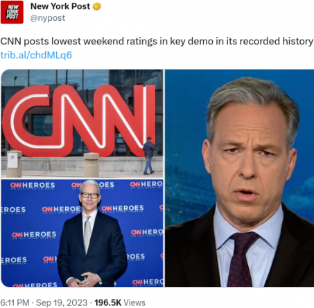 CNN Ratings Hit Historic Low : The Other McCain