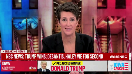 Trump (Predictably) Wins Big in Iowa; MSNBC (Predictably) Melts Down on ...