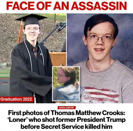 Trump Rally Gunman ID’d as 20-Year-Old Math Geek Thomas Matthew Crooks ...